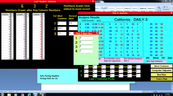 Tom Console’s Pick 3 LOTTO Software! Making ‘Cents’ (&Dollars!) of ...
