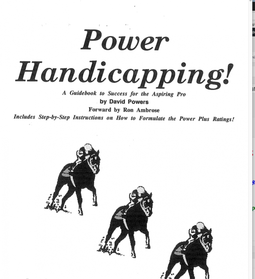 Power Handicapping, Parts 1 @ II! One of the best selling, most ...