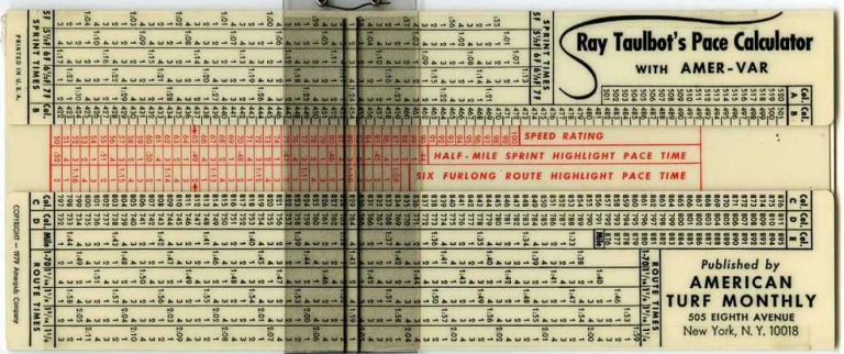 Ray Taulbot’s Slide Rule Pace Calculator NOW TURBO-CHARGED!! On State ...