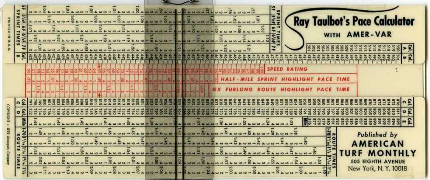 Ray Taulbot’s Slide Rule Pace Calculator NOW TURBO-CHARGED!! On State ...
