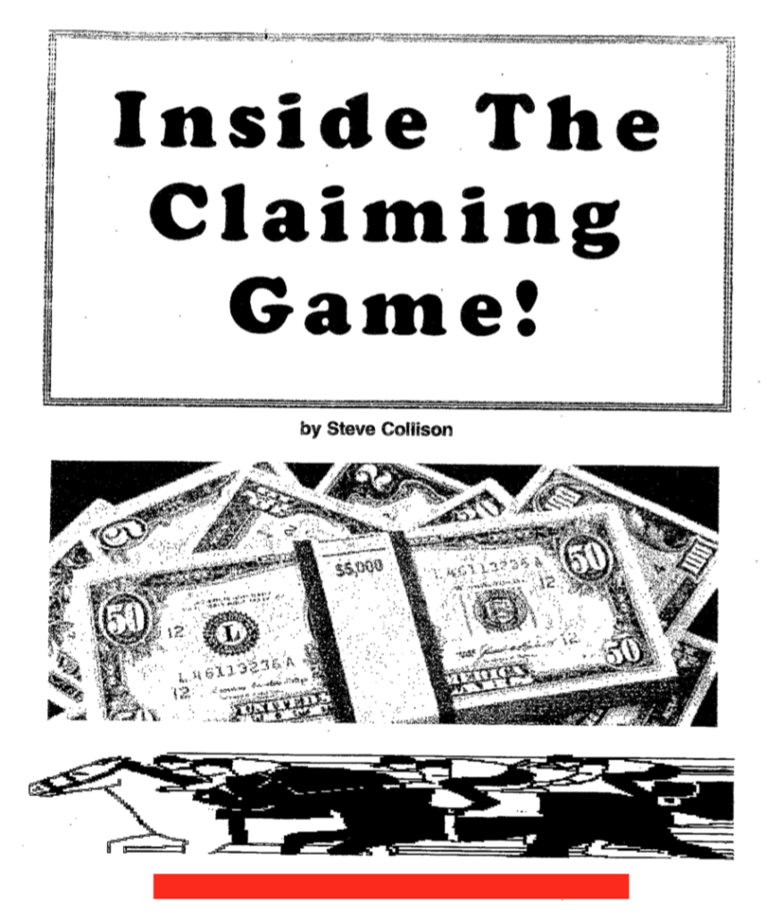 Steve Collison’s Inside The Claiming Game!! ++++FREEEE!!! THE TRAINER ...