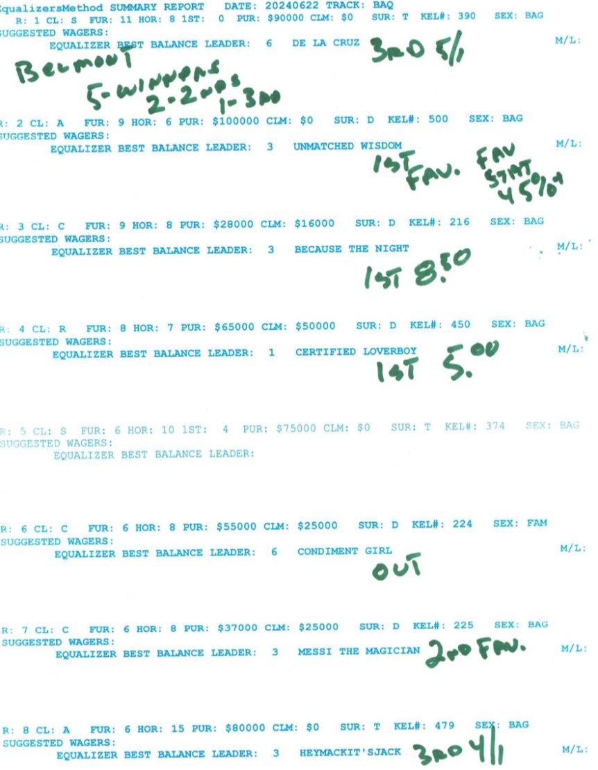 Mark Graydon's The EQUALIZER Balance-Sensitive SPEED/PACE Software ...